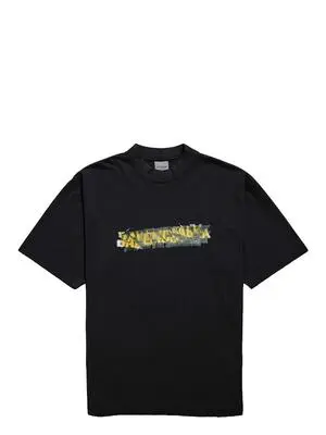 Balenciaga Messy Spray T-shirt - Black