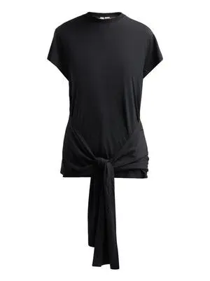 TOTEME Tie-waist Jersey Top - Black