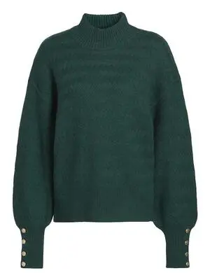 Elie Tahari Tricia Turtleneck Cashmere Sweater - Deep Forest