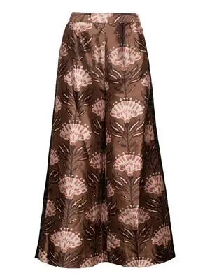 FRANCES VALENTINE Heirloom Floral Palazzo Pants