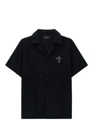 RtA Chaparral Nathan Cotton Oversized Camp Shirt - Black