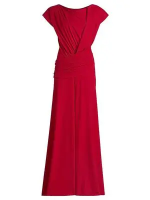 Chiara Boni La Petite Robe Nusia Draped Gown - Ruby