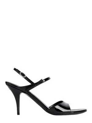 Balenciaga Avenue Bow Heel Sandals - Black