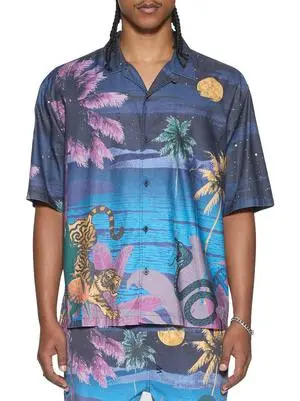 Ksubi Moonlight Diner Short-sleeve Camp Shirt - Assorted