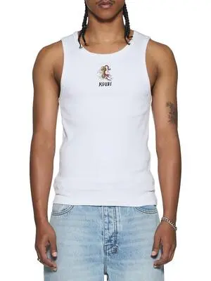Ksubi Stayup Halen Debut Singlet Tank - White