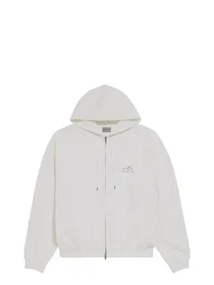 Balenciaga Bodies Zip-up Hoodie - White