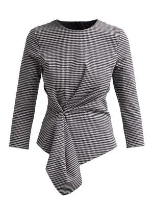 Chiara Boni La Petite Robe Vione Pinched Top - Houndstooth