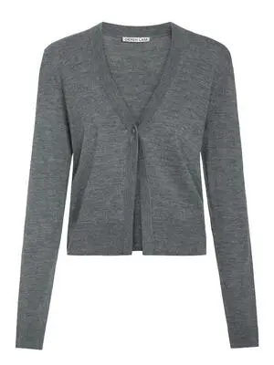 Derek Lam 10 Crosby Jesse Mercerized Wool-cashmere Cardigan - Thunder
