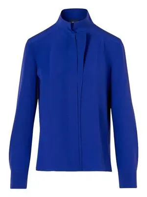 Akris Silk Crepe Blouse - Purple