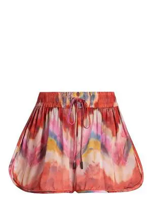 ZIMMERMANN Alchemy Printed Silk Relaxed-fit Shorts