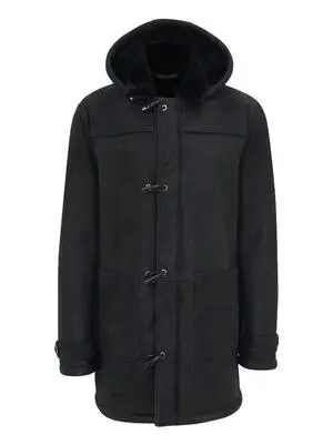 Gorski Embossed Merino Shearling Lamb Jacket - Black