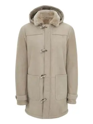 Gorski Embossed Merino Shearling Lamb Jacket - Latte