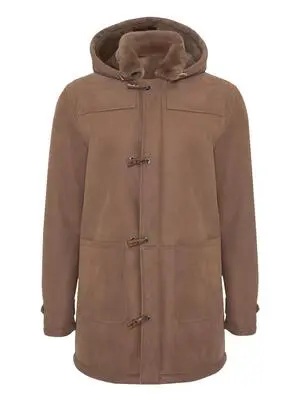 Gorski Embossed Merino Shearling Lamb Jacket - Whiskey