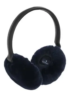 Gorski Select Shearling Lamb Earmuffs - Navy