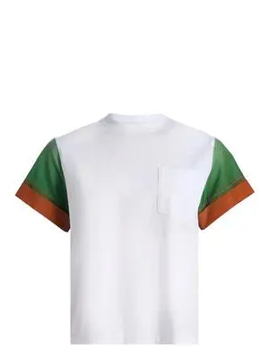 3.1 Phillip Lim Ombré Voile Combo T-shirt - White Multi