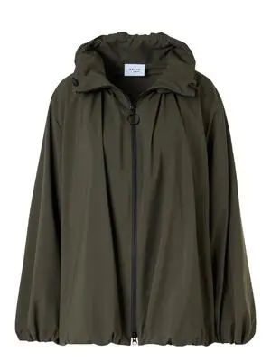 Akris Short Parachute Taffeta Parka - Olive