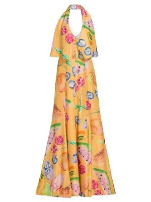 ROSIE ASSOULIN Bat Your Eyelashes Halter Gown