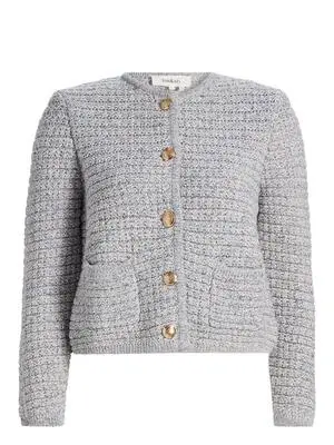 Ba&sh Guspa Ottoman Knit Button-front Cardigan - Multi