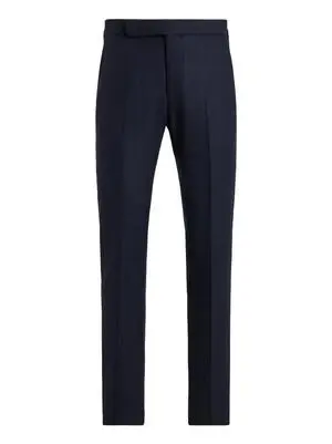 Ralph Lauren Purple Label Gregory Flannel Trousers - Navy