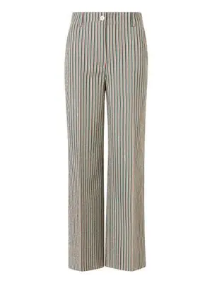 Akris Chiara Seersucker Crop Pants - Multi