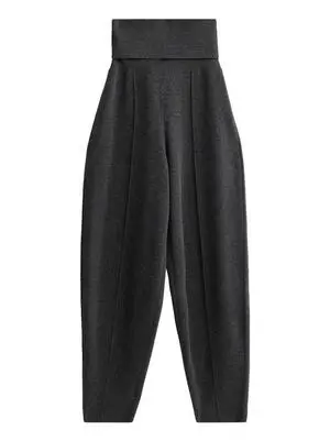 Zimmermann Valiant Knit Barrel-leg Pants - Graphite