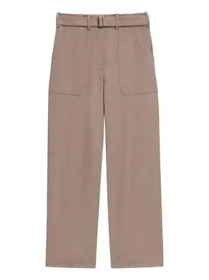 Theory Utility Wide-leg Pants - Walnut