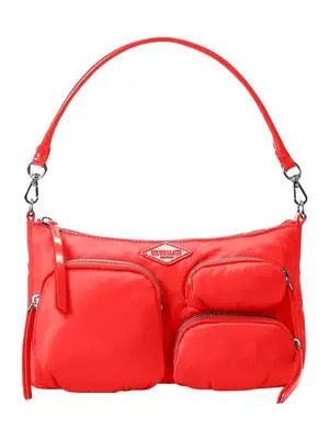 Mz Wallace Petite Chelsea Zip-pocket Shoulder Bag - Cherry