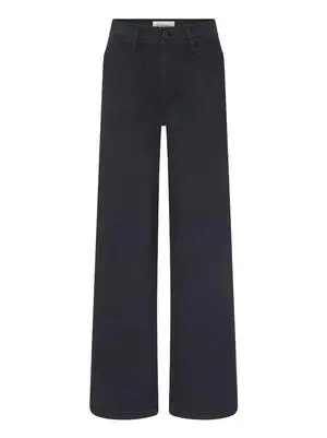 FRAME Le Slim Palazzo Harbor Pocket Pants Navy