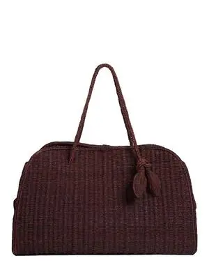 Jacquemus Le Grand Turismo Raffia Tote Bag - Brown