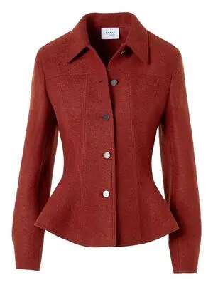 Akris Boiled Wool Short Jacket - Copper