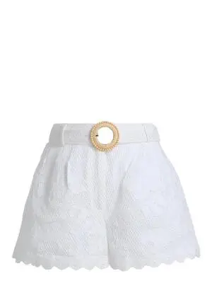 Camilla Lace Tuck Front Shorts - Multi