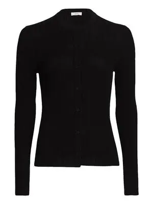 A.L.C. A. L.c. Fisher Cotton-blend Button-front Cardigan Black
