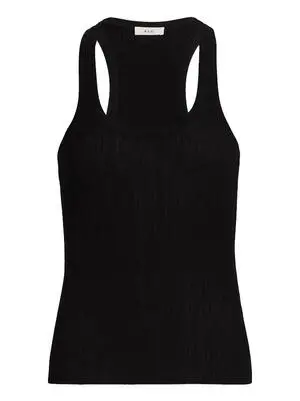 A.L.C. Iris Rib-knit Tank - Black
