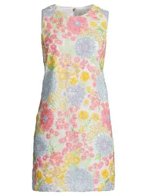 Lilly Pulitzer® Airbella Floral Sequined Shift Dress - Multi