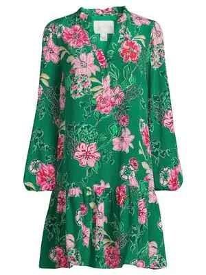 Lilly Pulitzer® Evaline Floral Silk Dress - Multi