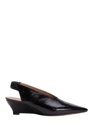ODISSI Maria B Leather Slingback Pumps - Black