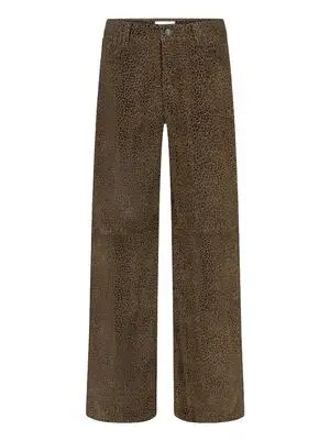 FRAME Le Slim Palazzo -print Jeans - Leopard
