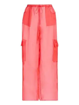Kiki De Montparnasse Sheer Silk Organza Pants - Pamplemousse