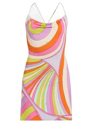 EMILIO PUCCI L'alba Jersey Satin Minidress