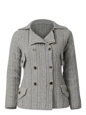 SHOSHANNA Wes Knit Double-breasted Jacket