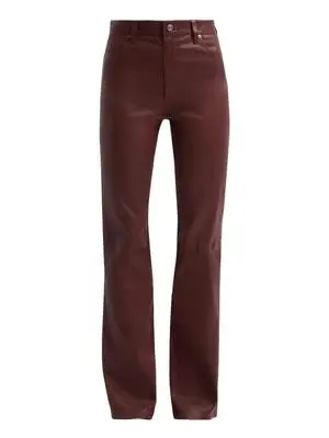 FRAME Reboot Leather Straight-leg Pants - Currant