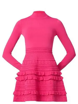 Shoshanna Joie Knit Fit & Flare Minidress - Fuchsia