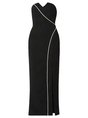 Shoshanna Star Bandeau Slit Midi-dress - Jet
