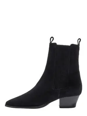 AeydĒ Agata 40mm Suede Ankle Boots Black