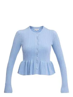 Rebecca Taylor Bouclé Knit Cotton-blend Cardigan - Azure