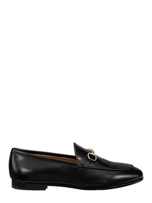 Gucci Jordaan Horsebit Leather Loafers - Black