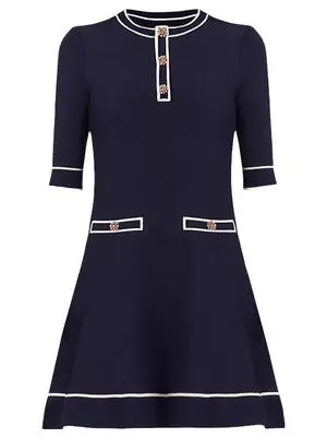 Shoshanna Weston Knit Mini Dress - Navy