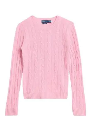 Polo Ralph Lauren Cable-knit Cotton-wool Sweater Dusty Pink