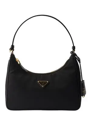 Prada Re-edition 2005 Re-nylon And Saffiano Mini Shoulder Bag Black