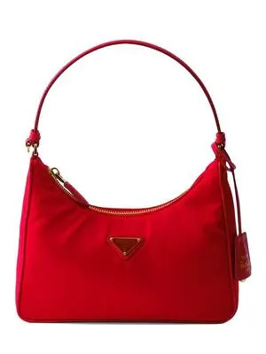 Prada Re-edition 2005 Re-nylon And Saffiano Mini Shoulder Bag Red